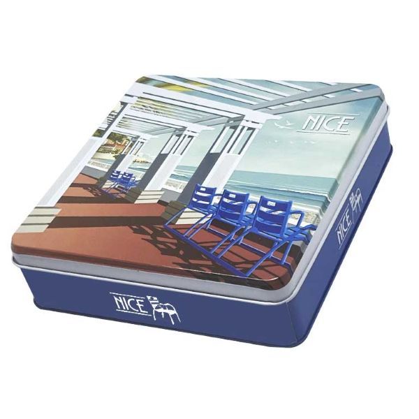 Boite carrée métal Nice Rauba Capeu - Mgr-distribution